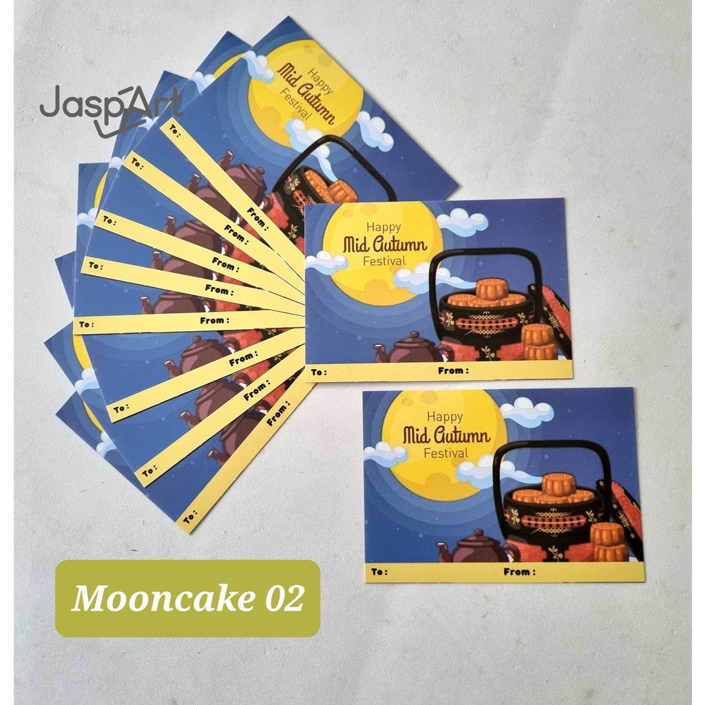 Jual KARTU UCAPAN FESTIVAL KUE BULAN GREETING CARD MOONCAKE FESTIVAL ...