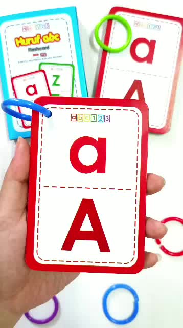 Jual Flash Card Besar dan Tebal Gambar Bolak Balik BONUS RING Mainan ...