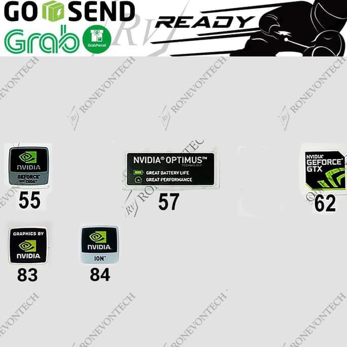 Jual Sticker Logo Graphics by Nvidia Geforce 3D GT Green Optimus GTX ...
