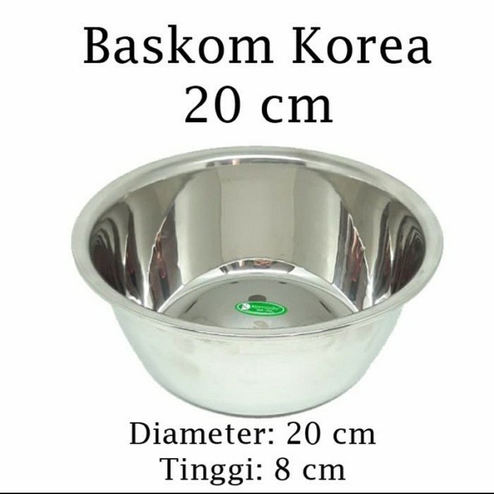 Jual Uk. 20CM , Komodo , Baskom , Baskom korea stainlis | Shopee Indonesia