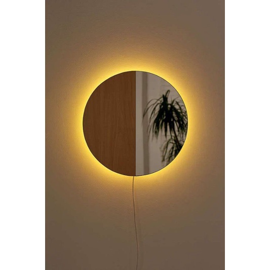 Jual Cermin Cermin LED Bulat D40 Aesthetic Scandinavian Vintage Bulat ...