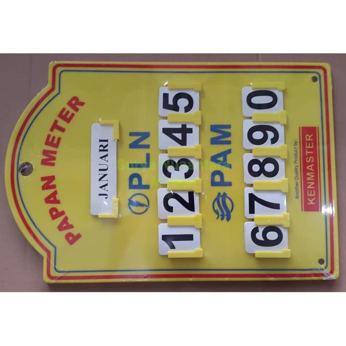 Jual Jual Papan Meter Penunjuk Angka Pln Pam Segera Dapatkan | Shopee ...