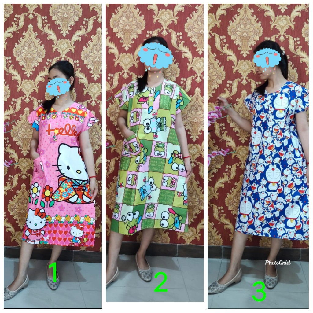 Jual Daster Viral Cantik Karakter Lucu √ Daster murah Motif Terlaris ...