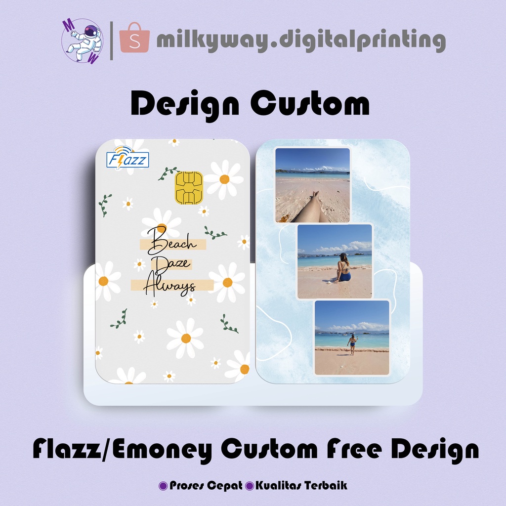 Jual FLAZZ EMONEY BRIZZI BNITAP CUSTOM DESAIN PANTAI EMONEY TRAVELLING ...