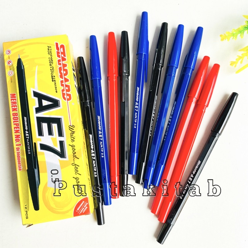 Jual BOLPOIN STANDART AE7 / PULPEN AE7 | Shopee Indonesia