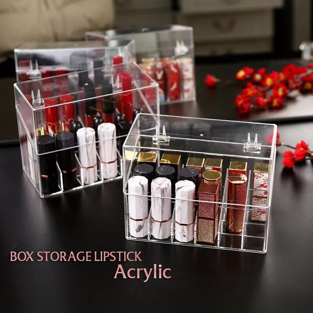 Jual Box Lipstik Acrylic Storage / Akrilik Kotak Tempat Penyimpanan ...