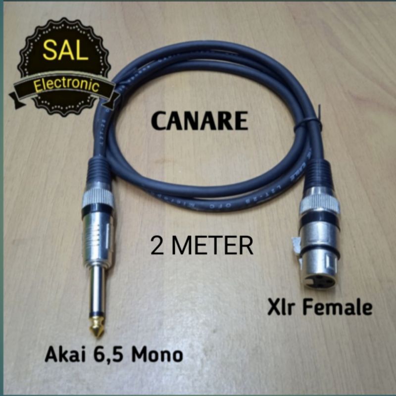 Jual Kabel mic kabel microphone jack xlr female to jack akai | Shopee ...