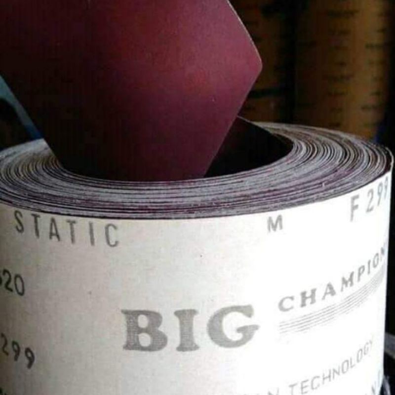 Jual amplas roll bahan kertas 10 cm x 50 m amplas alumunium, kaca,besi ...