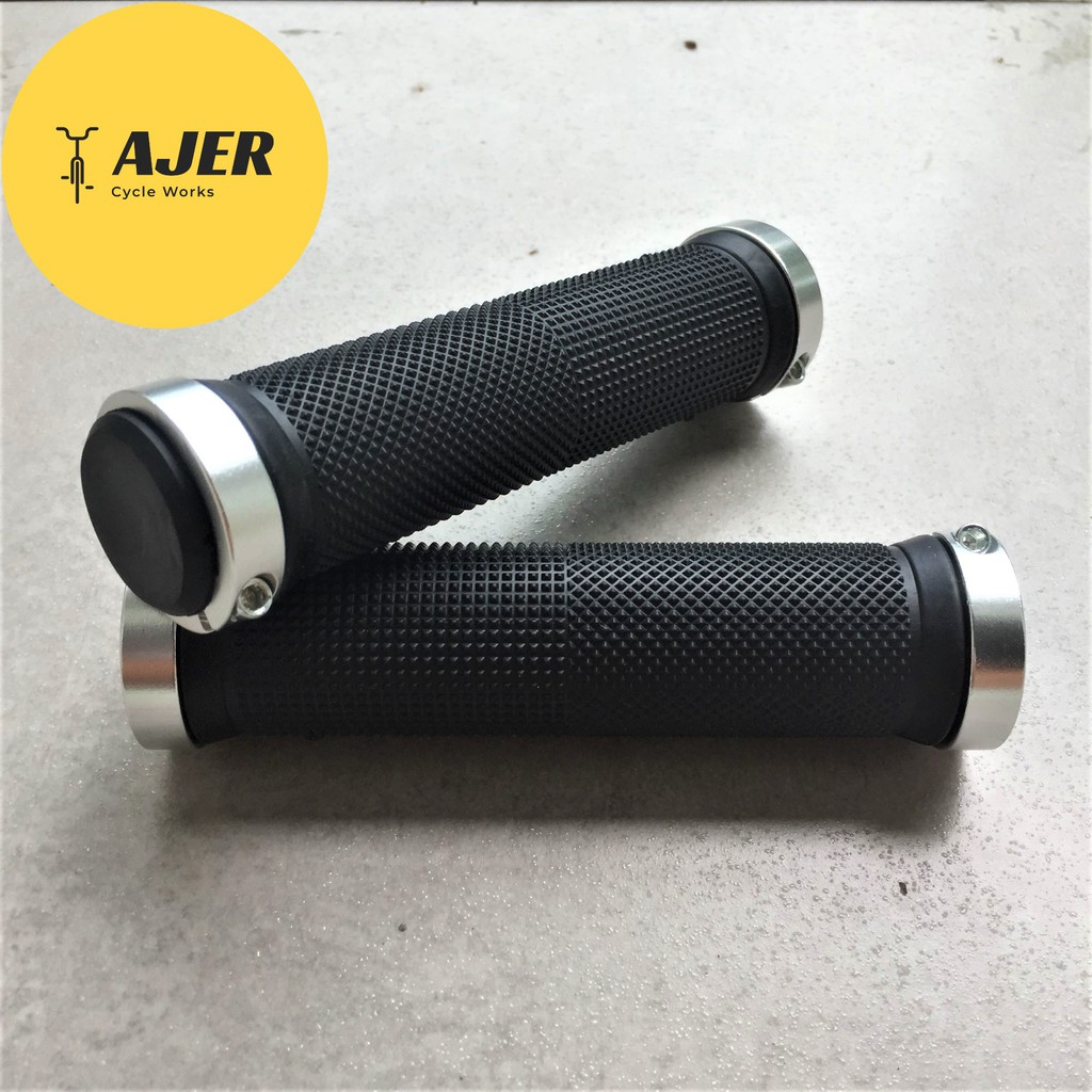 Jual Hand Grip Sepeda double lock Anti selip handle bar stang pegangan ...