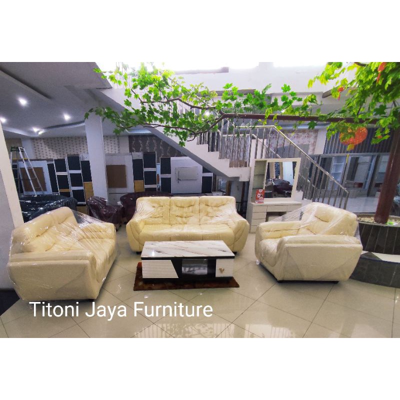 Jual Sofa set putih krim IV | Shopee Indonesia