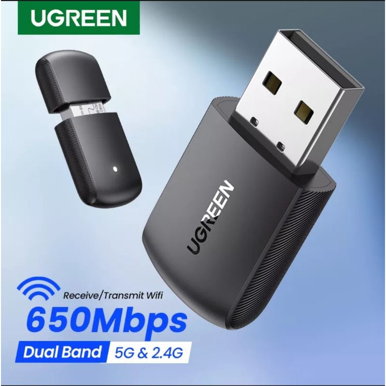 Jual Ugreen Dual-Band 2.4GHz & 5GHz Wireless Wifi USB Adapter Network ...