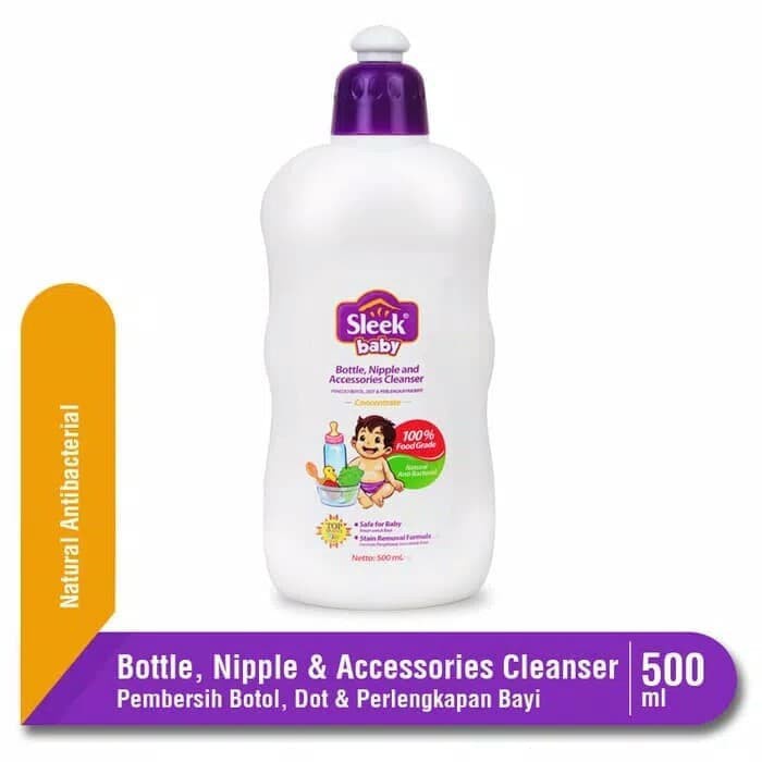 Jual Sleek Bottle Nipple And Acc Cleanser [Bottle] - 500mL | Shopee Indonesia