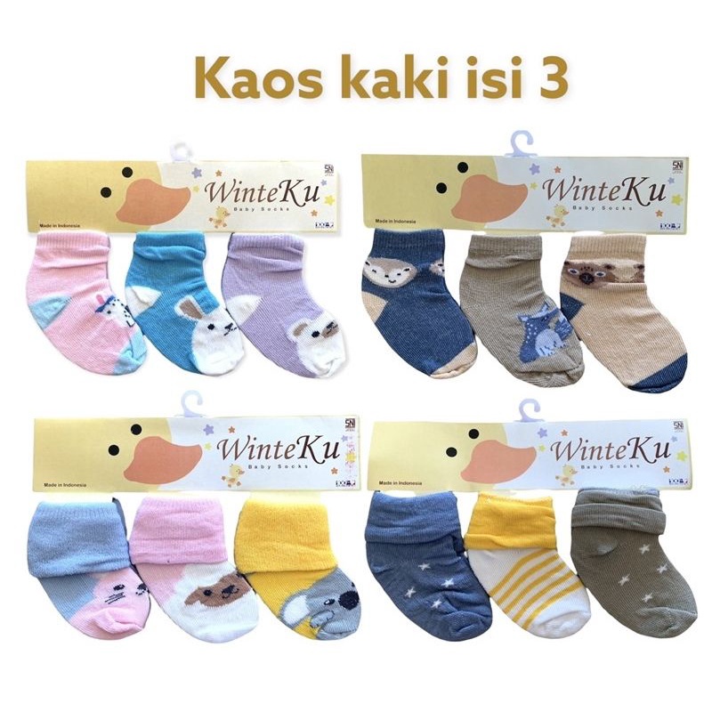 Jual Kaos Kaki WINTEKU 3in1 Kaos Kaki Anak Kaos Kaki Bayi Balita Foot Cover Baby Socks Pelindung ...