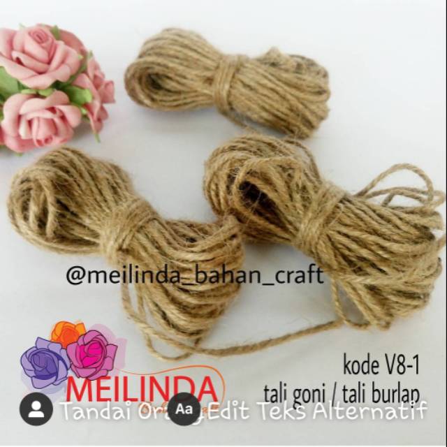 Jual tali goni tali burlap tali karung panjang 10 yard. jual per roll ...