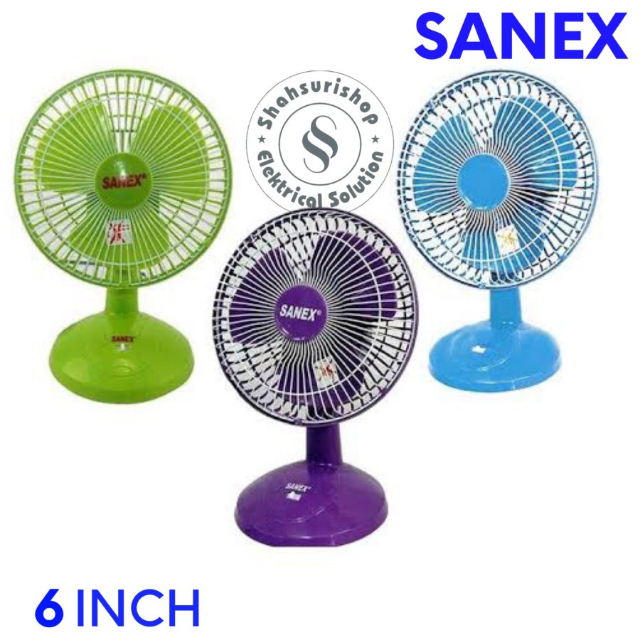 Jual SANEX KIPAS ANGIN MEJA 6 INCH DESK FAN KECIL 6" FD 0688 / 0687 ...