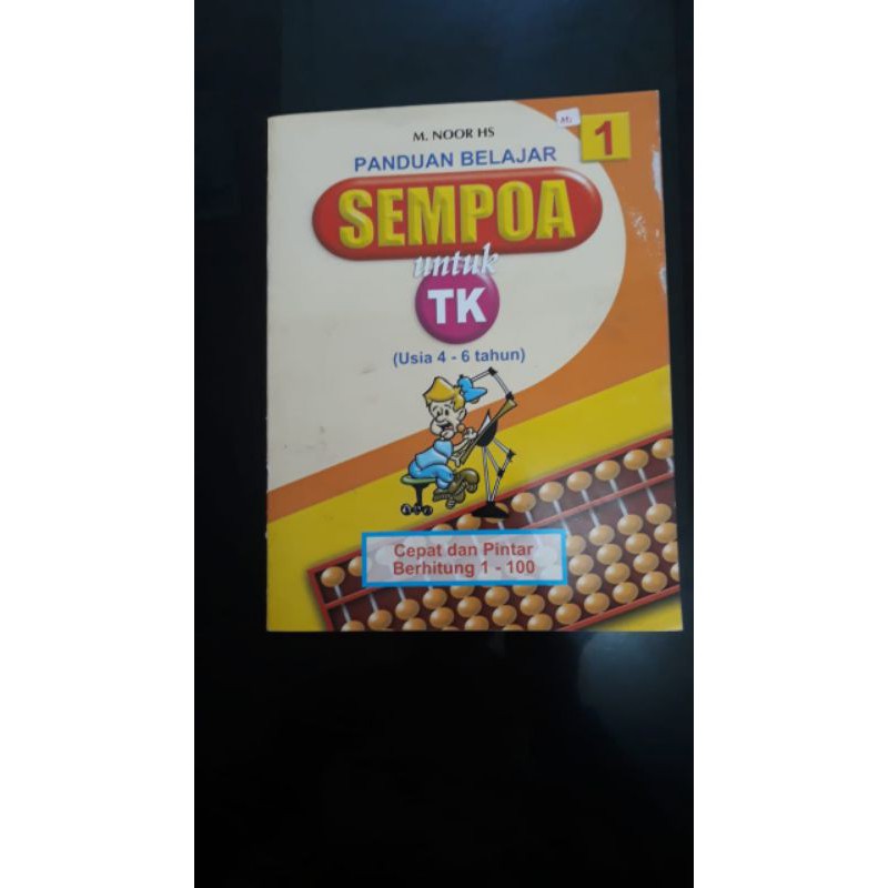 Jual Buku panduan belajar sempoa untuk Tk jilid 1 cepat dan pintar ...