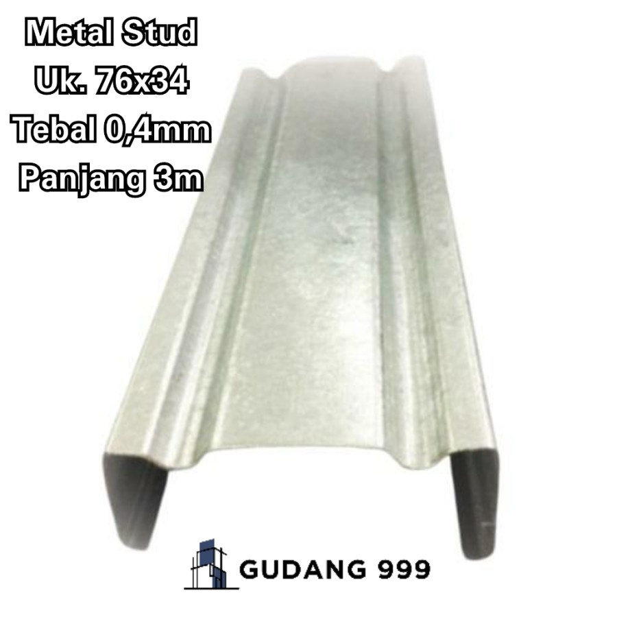 Jual METAL STUD 76 / RANGKA PARTISI / RANGKA GYPSUM / RANGKA GALVALUM 0 ...