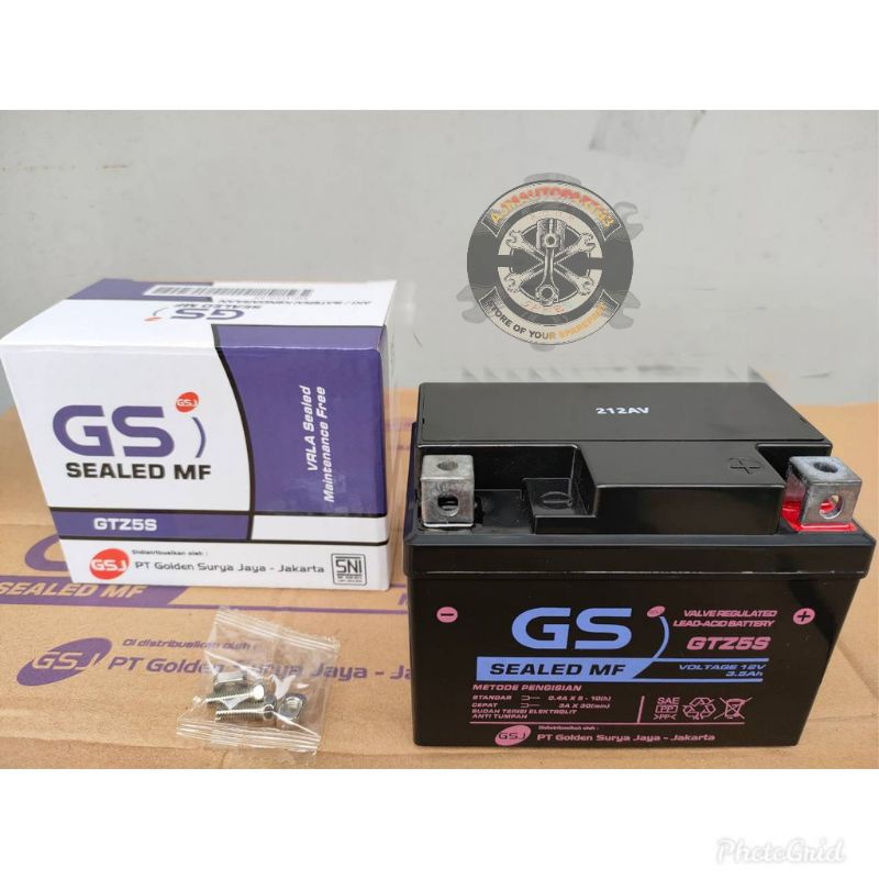 Jual AKI ACCU GS ASTRA GTZ5S BEAT SCOOPY SPECY VARIO KARBU MX NEW ...