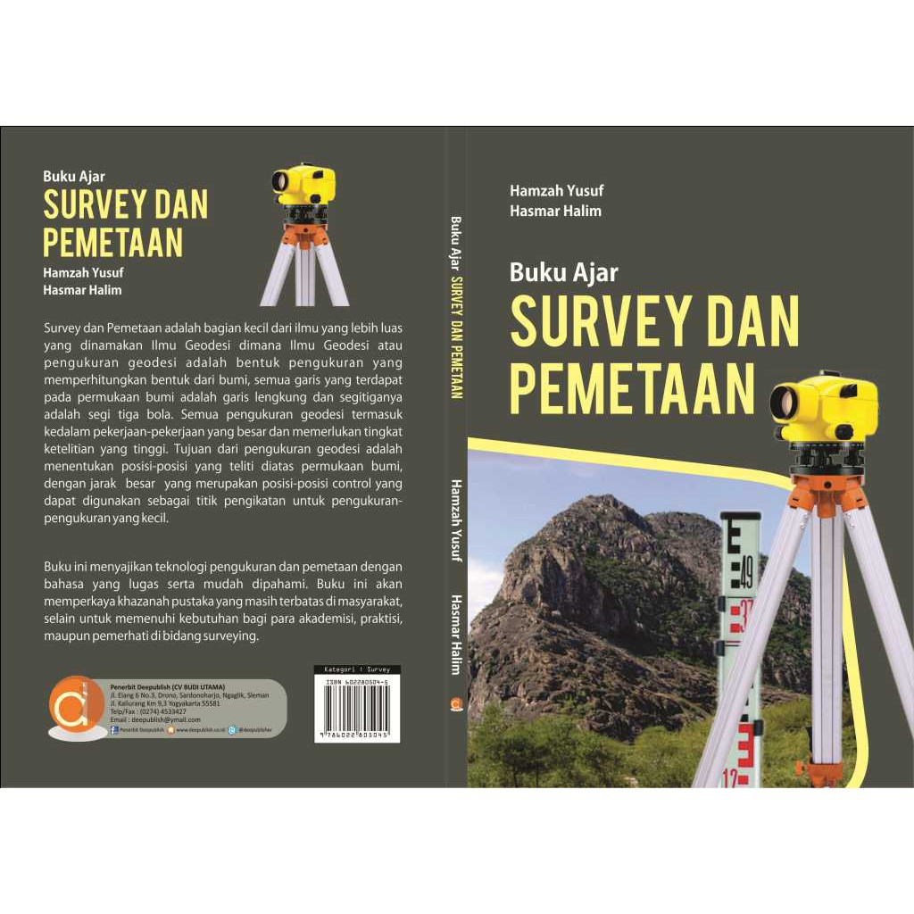 Jual Buku Ajar Survey dan Pemetaan - ORIGINAL Penerbit Deepublish ...