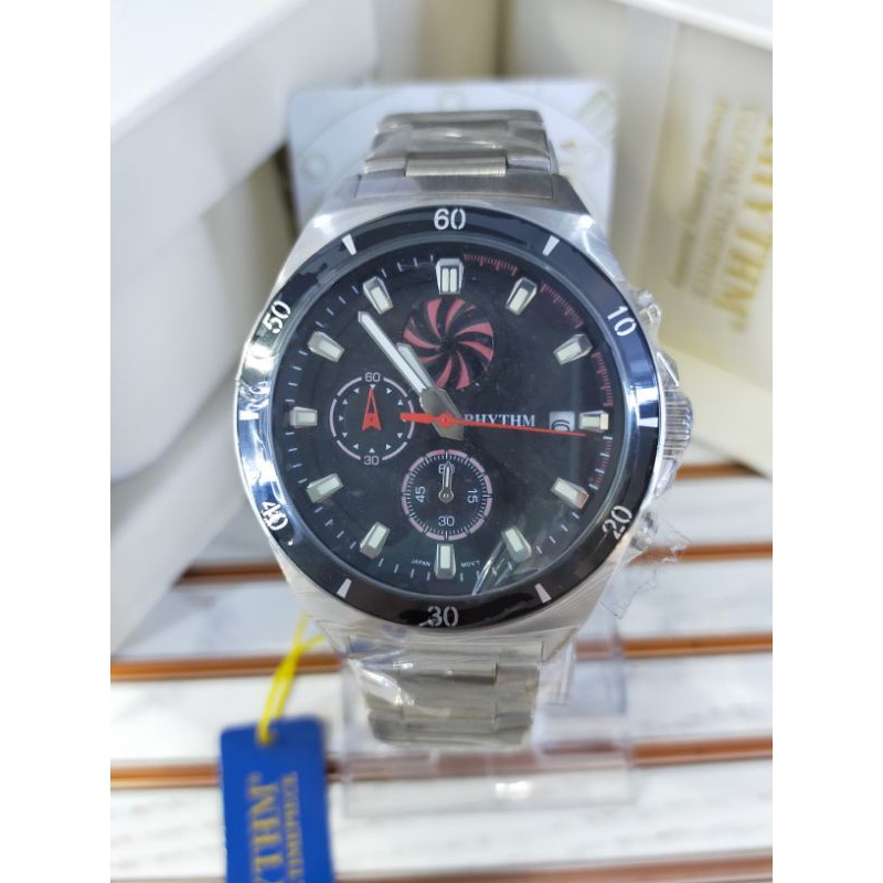 Jual ( ORIGINAL ) Rhythm S1404S Jam Tangan Stainless Steel / S 1404 S | Shopee Indonesia