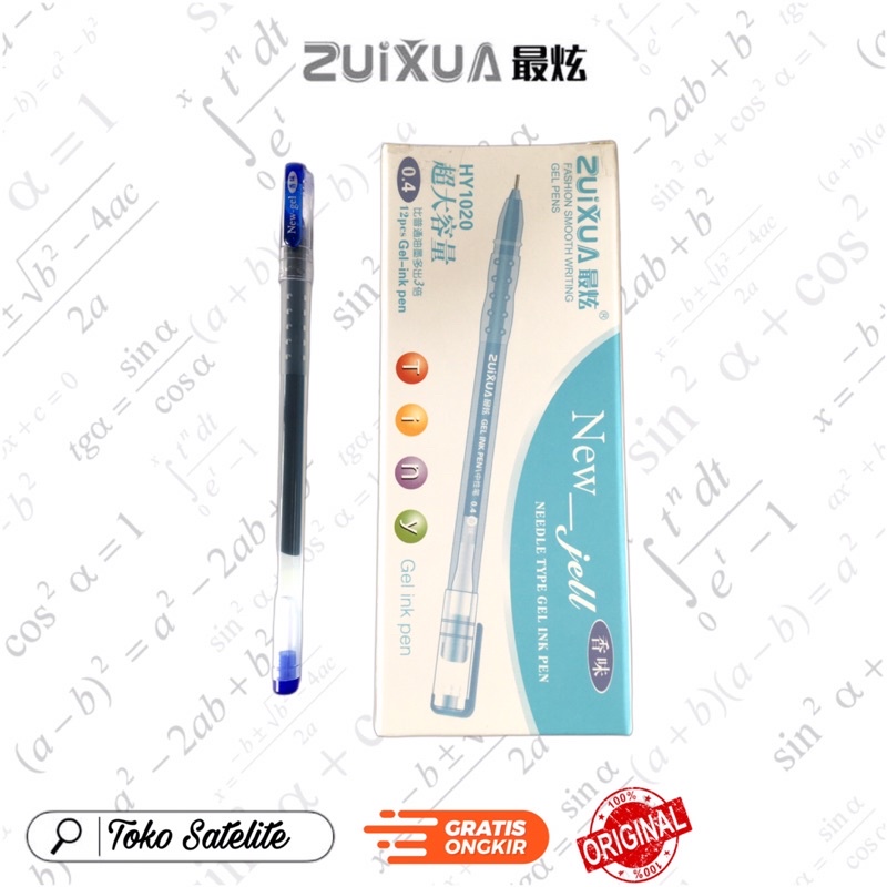 Jual Pulpen Gel Zuixua HY1020 New Jell 0.4mm Pack | Shopee Indonesia