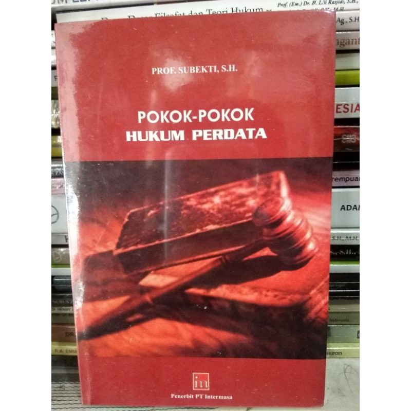 Jual Buku Pokok Pokok Hukum Perdata/Prof Subekti,S.H. | Shopee Indonesia
