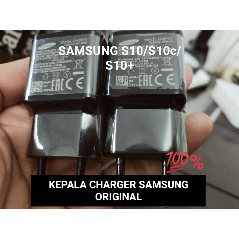 Jual KEPALA CHARGER SAMSUNG S10/S10c/S10+ ORIGINAL 100% | Shopee Indonesia