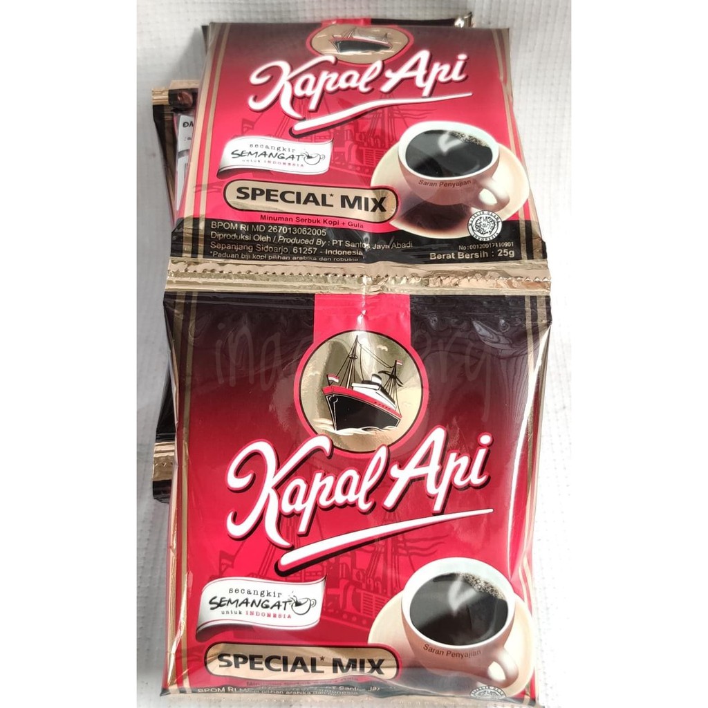 Jual KAPAL API KOPI SPECIAL MIX 10pcs x 25gr | Shopee Indonesia