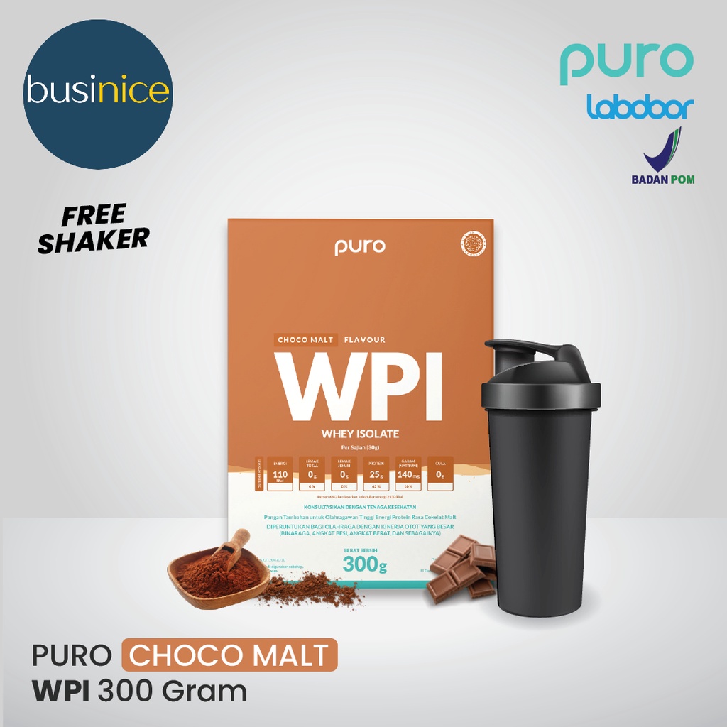 Jual PURO WPI Whey Protein Isolate Plain 300 Gram | Shopee Indonesia