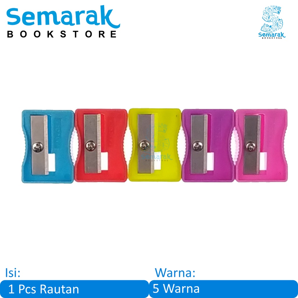 Jual Pascola Triangular Sharpener Rautan Pensil Segitiga - Biru / Merah ...