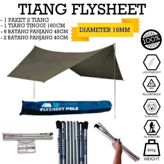 Jual tiang flysheet frame fly sheet tenda alumunium set | Shopee Indonesia