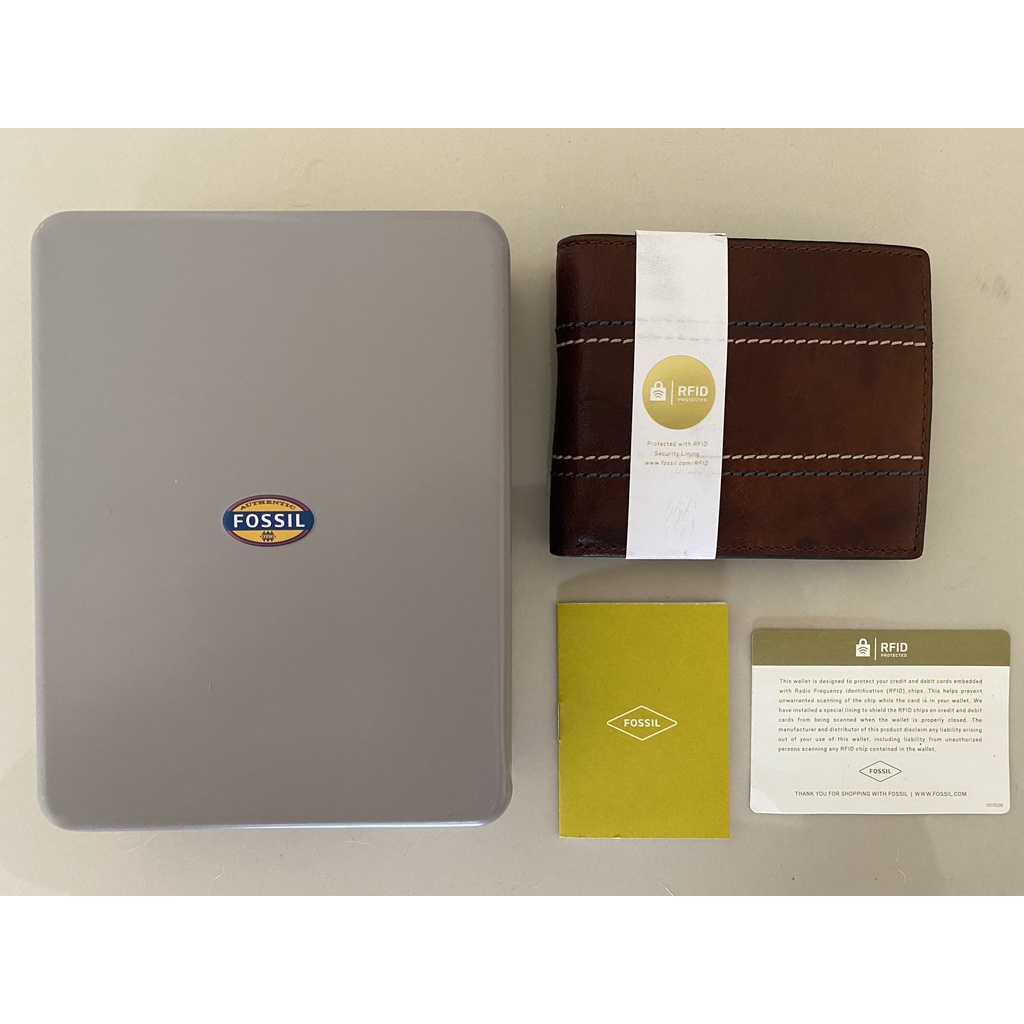 Jual DOMPET TRIFOLD KULIT PRIA FOSSIL - BROWN - RFID ORIGINAL NEW WITH ...