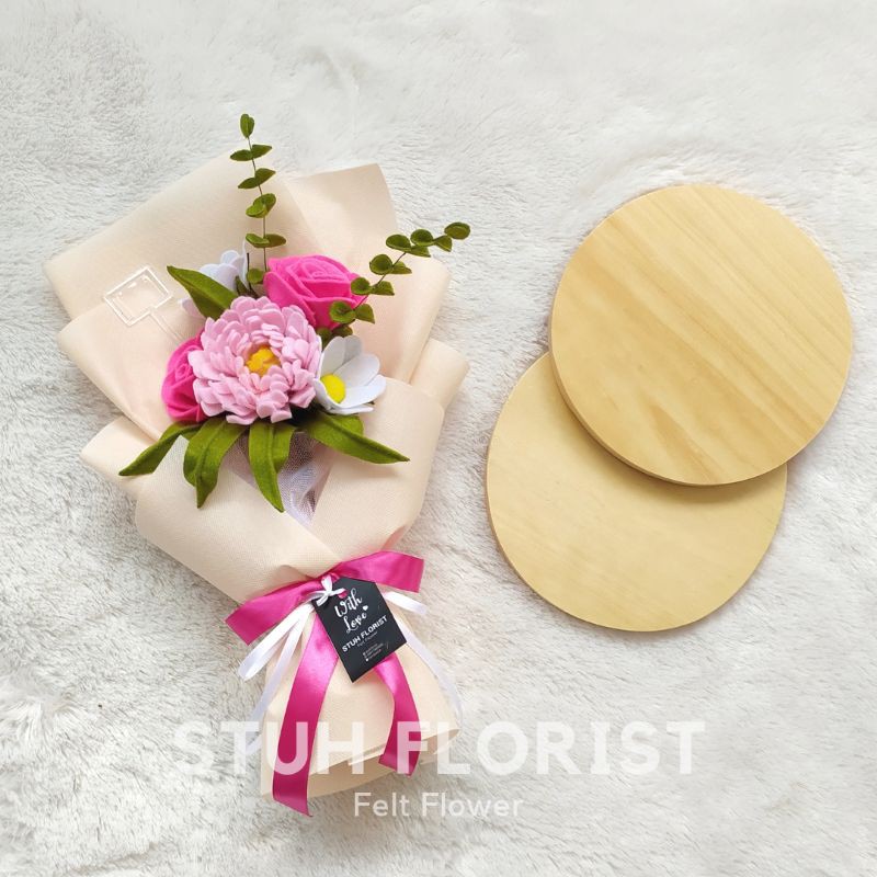 Jual AYUNINA BOUQUET Bunga Flanel Mawar Daisy Buket Wisuda Hadiah Kado ...