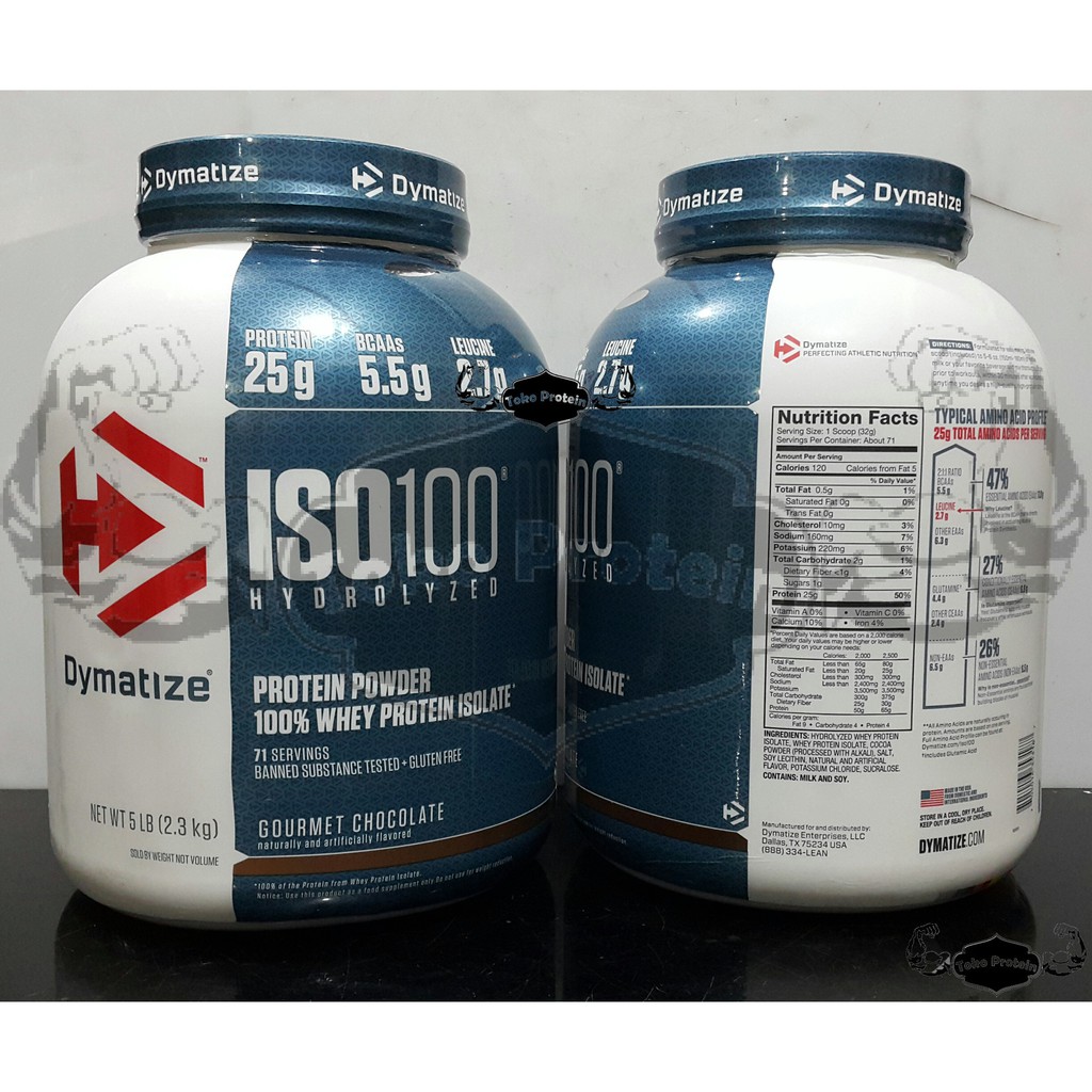 Jual Dymatize Iso 100 Gourmet Chocolate 5 Lbs Lb 5lbs 5lb Iso100 ...