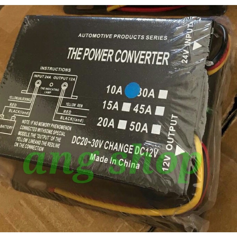 Jual Converter Step Down 24V DC to 12V DC 10A Step Down 24VDC TO 12VDC ...