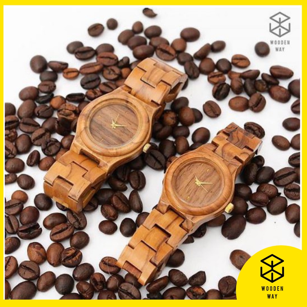 Jual WOODENWAY Jam Tangan Kayu Couple Wayang Series - Nurrasa 01 Couple ...