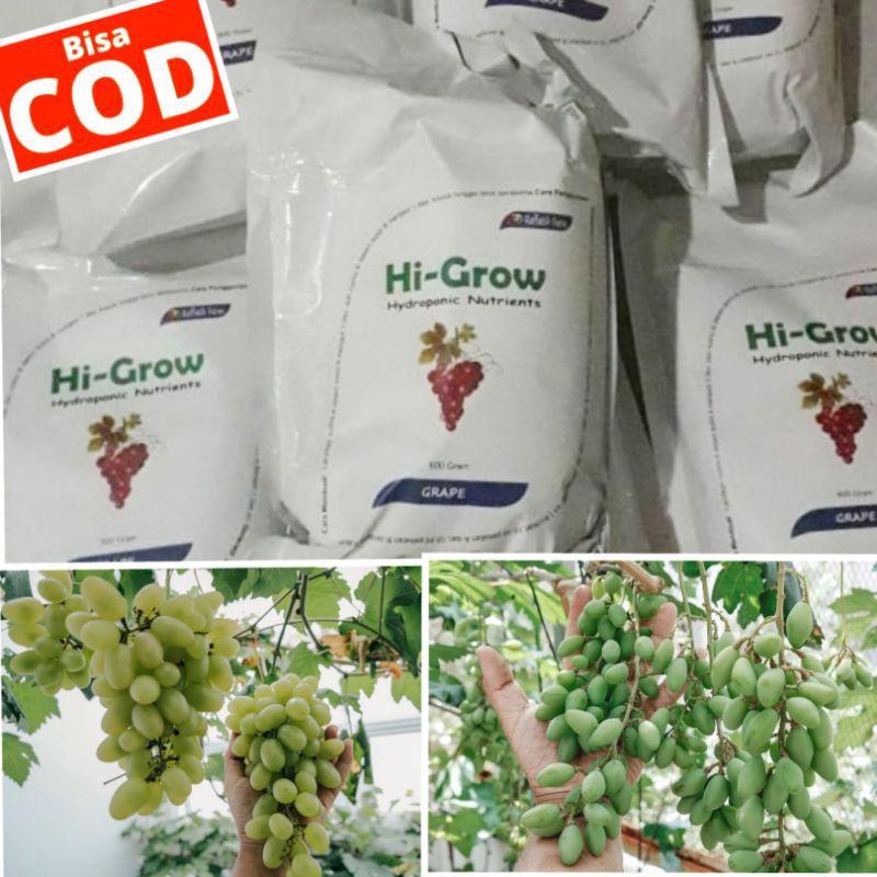 Jual Pupuk Hi-Grow Nutrisi AB Mix Hidroponik Buah Anggur HiGrow By ...