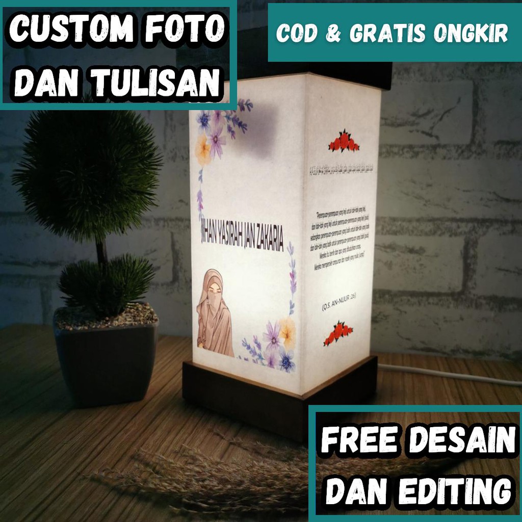 Jual Custom Foto dan Tulisan - Hadiah Unik/Kado Ulang Tahun/Pernikahan ...