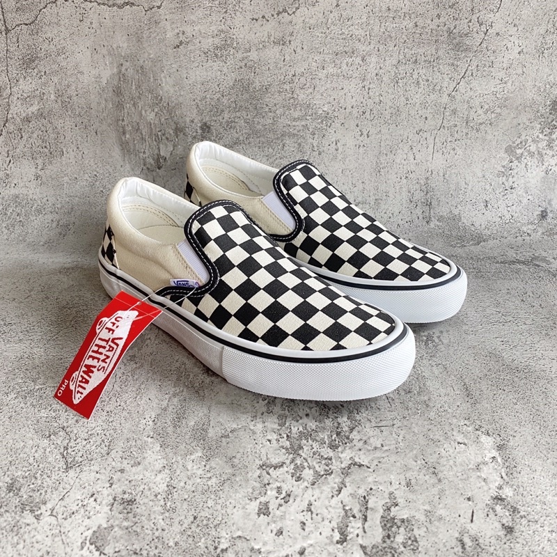 Jual Vans Slip on PRO Checkerboard | Shopee Indonesia