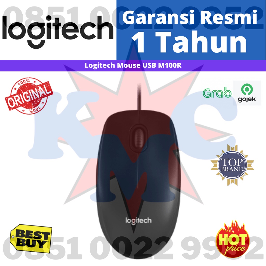Jual Logitech M100R M100 R USB Optical Mouse M 100R | Shopee Indonesia