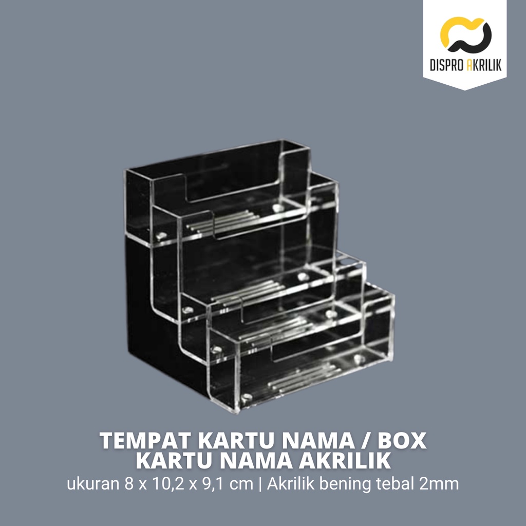 Jual Tempat kartu nama / box kartu nama akrilik 4 slot Y004 | Shopee ...