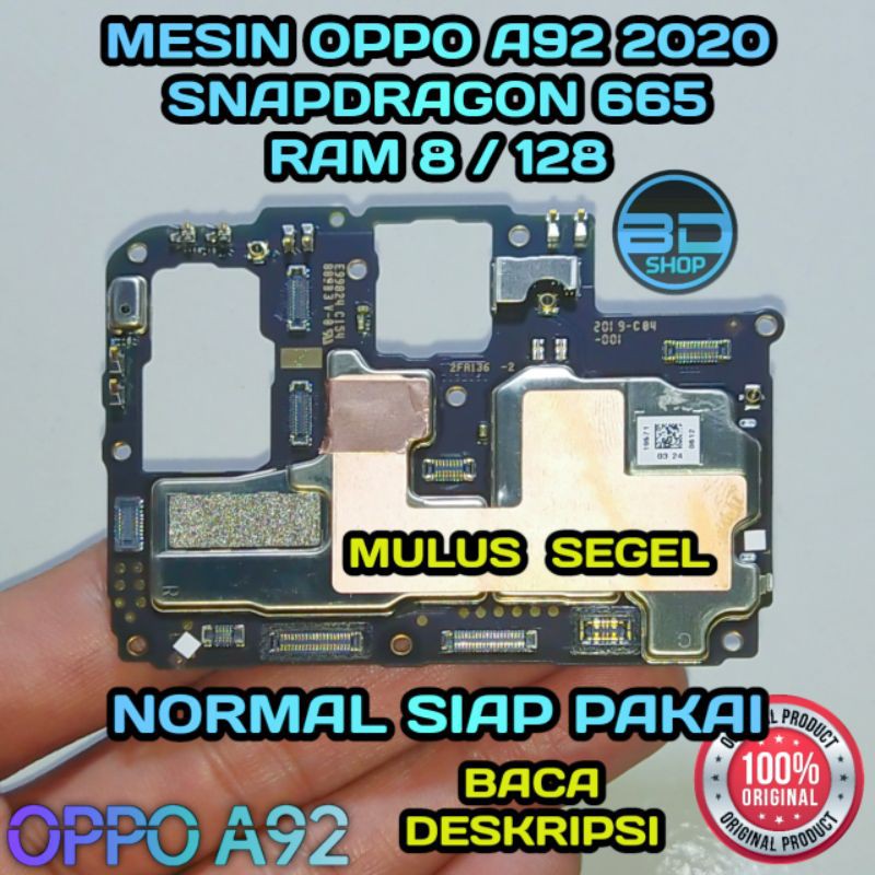 Jual ORIGINAL ASLI COPOTAN Mesin Main Board Oppo A92 2020 RAM 8/128 ...