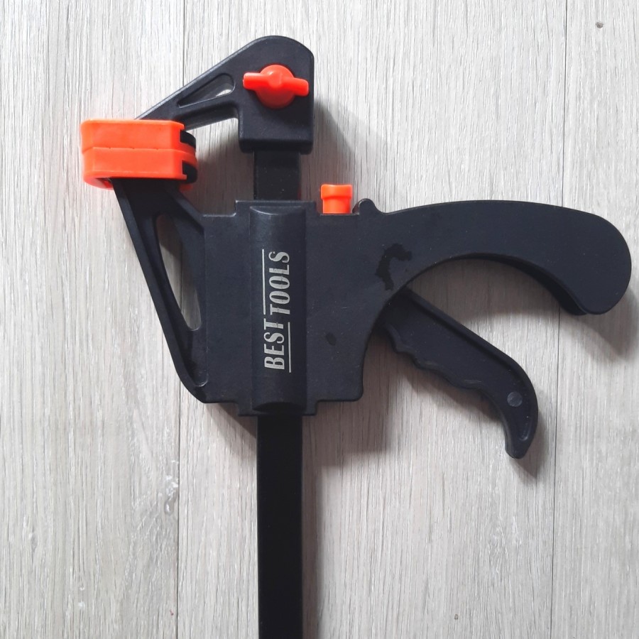 Jual Klem kayu quick clamp f clamp catok klem kayu body besar | Shopee ...