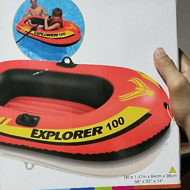 Jual Kapal perahu karet #58329 kapal tiup explorer 100 58329 | Shopee ...