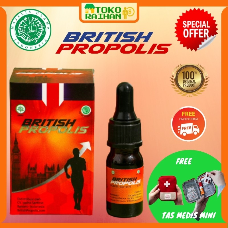 Jual BRITISH PROPOLIS - PROPOLIS - 100% ORIGINAL- FREE TAS MEDIS ...