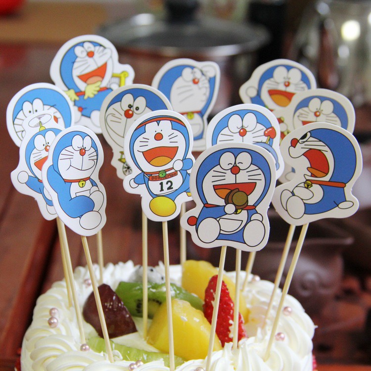 Jual Cake Topper Doraemon isi 12 pcs | Shopee Indonesia
