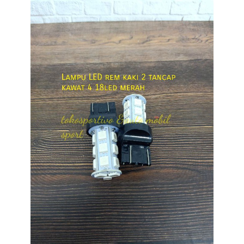 Jual Lampu bohlamp stop lamp LED Rem 18led kaki 2 tancap/tusuk | Shopee ...
