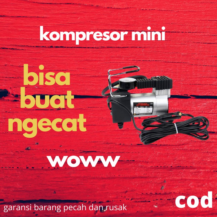 Jual kompresor listrik mini cat angin body motor dan mobil cat duco ...