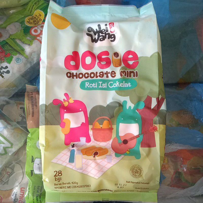 Jual WEI WANG DOSIE ROTI ISI COKLAT MINI 28PCS | Shopee Indonesia
