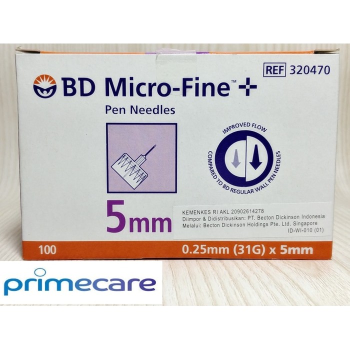Jual Jarum Insulin MicroFine BD Ultrafine 5mm | Shopee Indonesia
